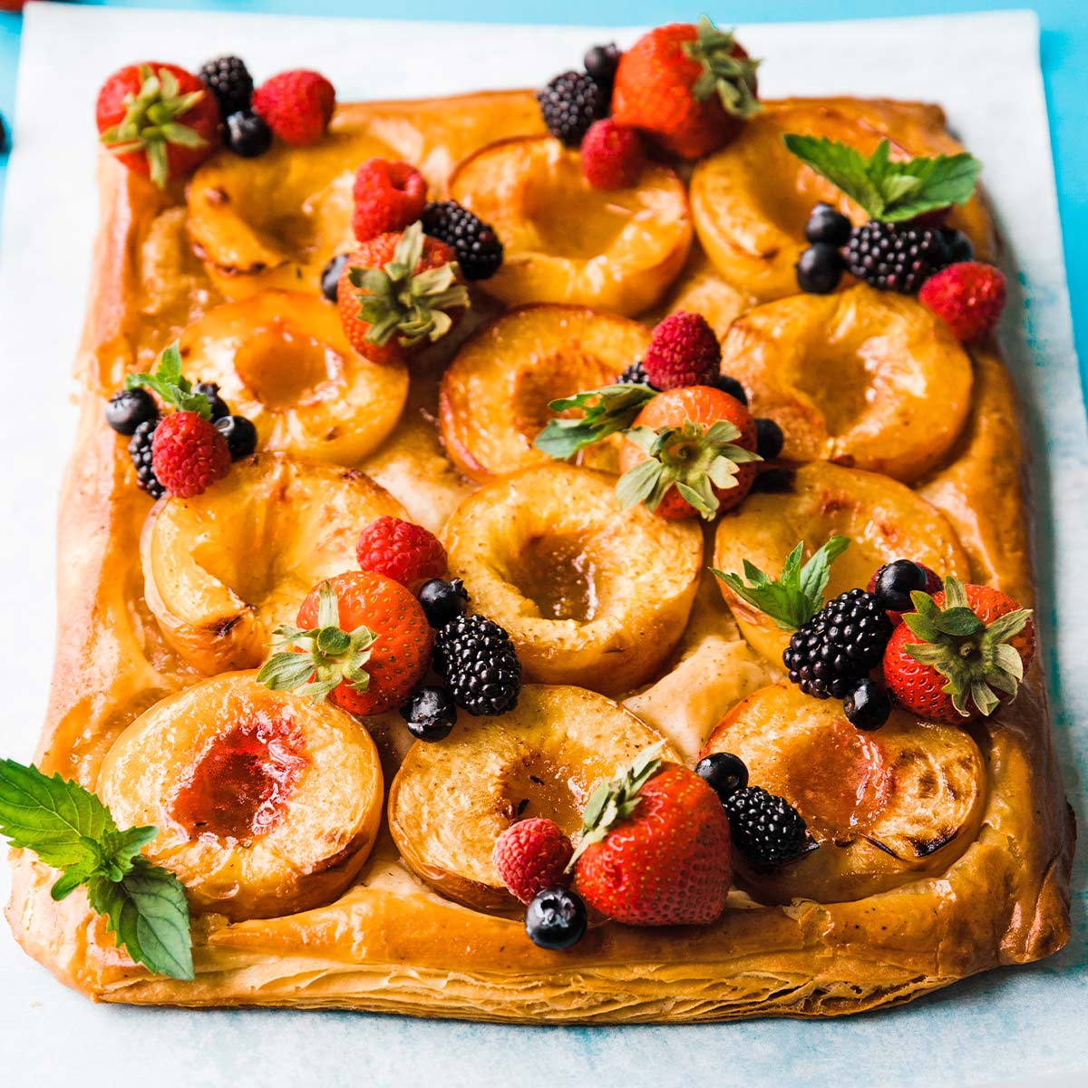 Homemade Peach Tart Recipe - Chef Billy Parisi