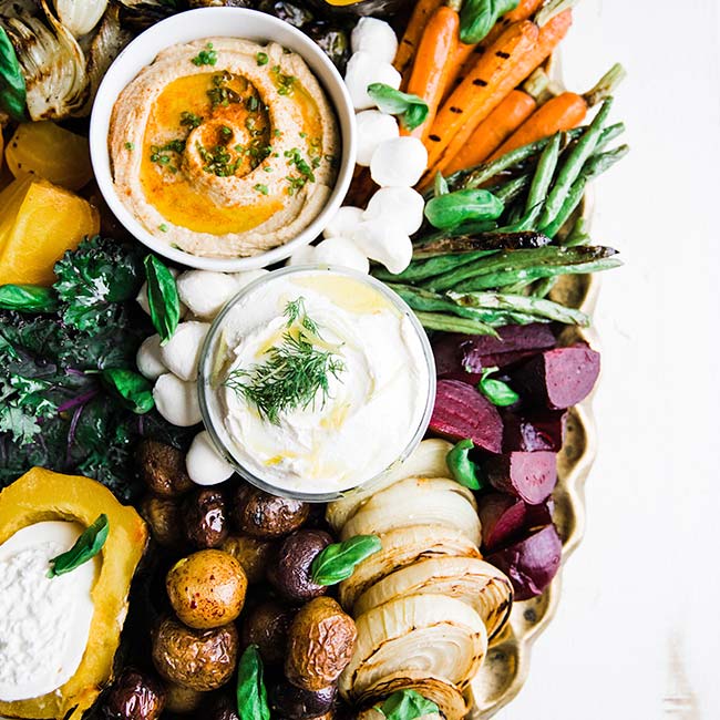 Easy Grilled Vegetables Crudité Platter - Chef Billy Parisi