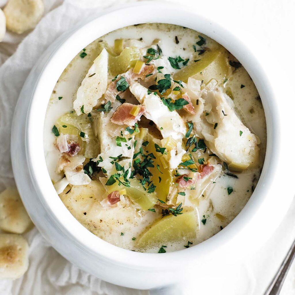 Creamy Fish Chowder Recipe - Chef Billy Parisi