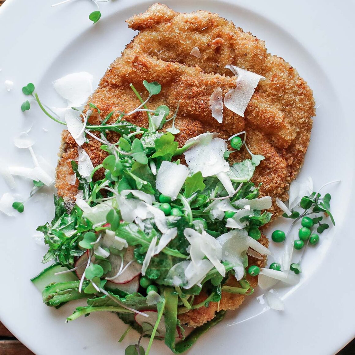 Pork Milanese Recipe (with Spring Kale Salad) - Chef Billy Parisi