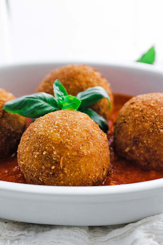 Arancini Recipe (Creamy Crispy Fried Risotto Balls) - Chef Billy Parisi