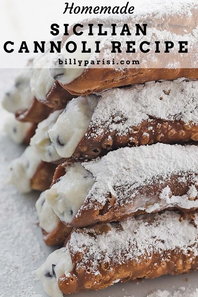 Homemade Cannoli Recipe - Chef Billy Parisi