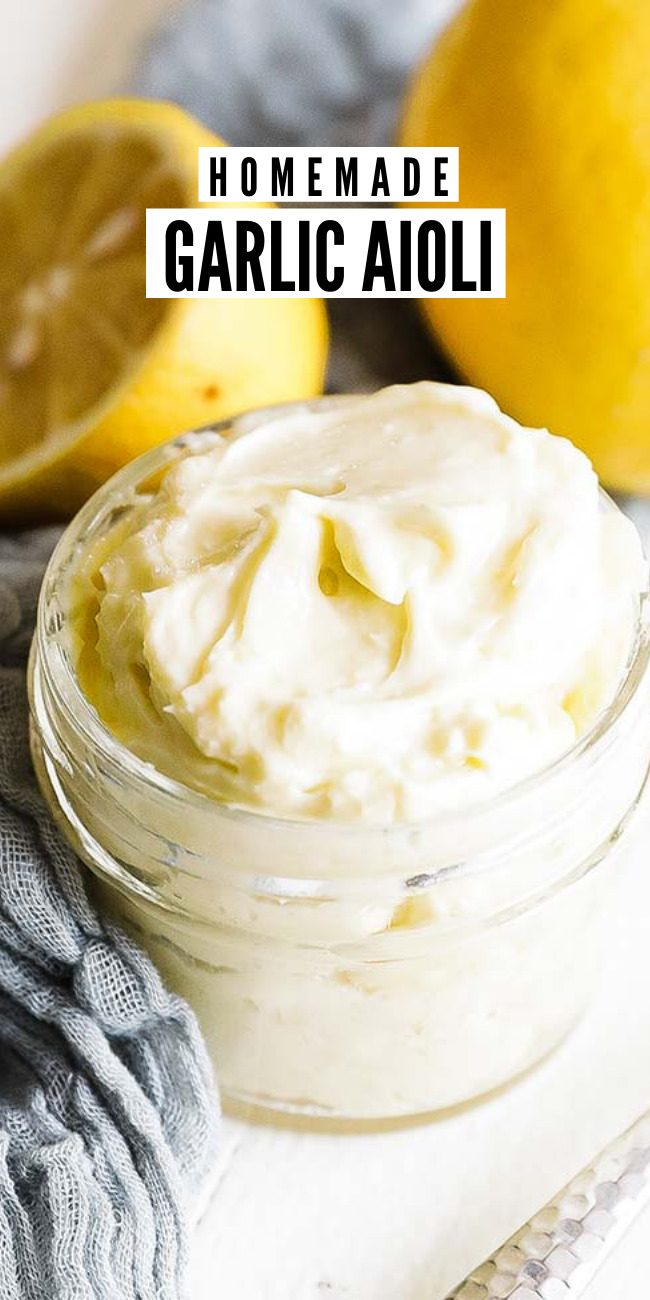 Homemade Garlic Aioli Recipe - Chef Billy Parisi