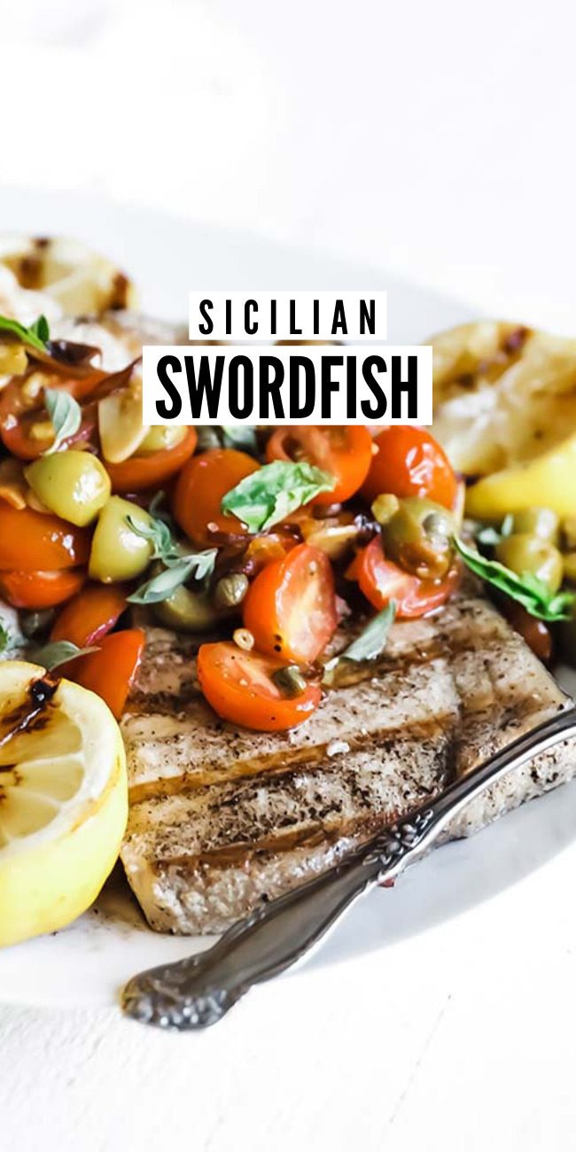 Grilled Swordfish Recipe Sicilian Style - Chef Billy Parisi