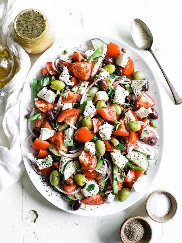 Traditional Greek Salad Recipe (Horiatiki Salata) - Chef Billy Parisi