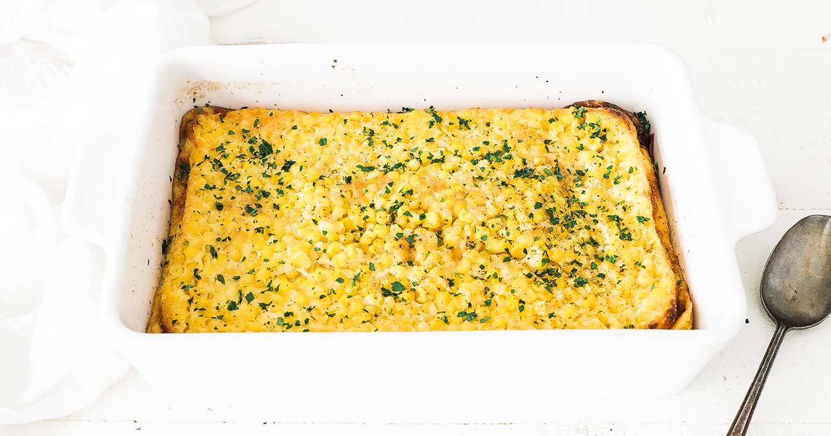 Homemade Corn Pudding Recipe - Chef Billy Parisi