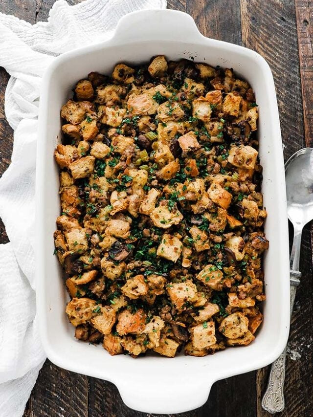 Homemade Traditional Stuffing Recipe - Chef Billy Parisi