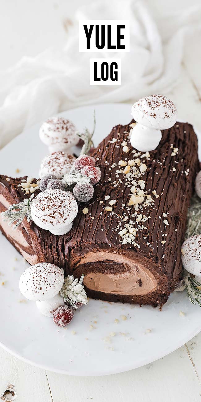 Christmas Yule Log Cake Recipe (Bûche de Noël) - Chef Billy Parisi
