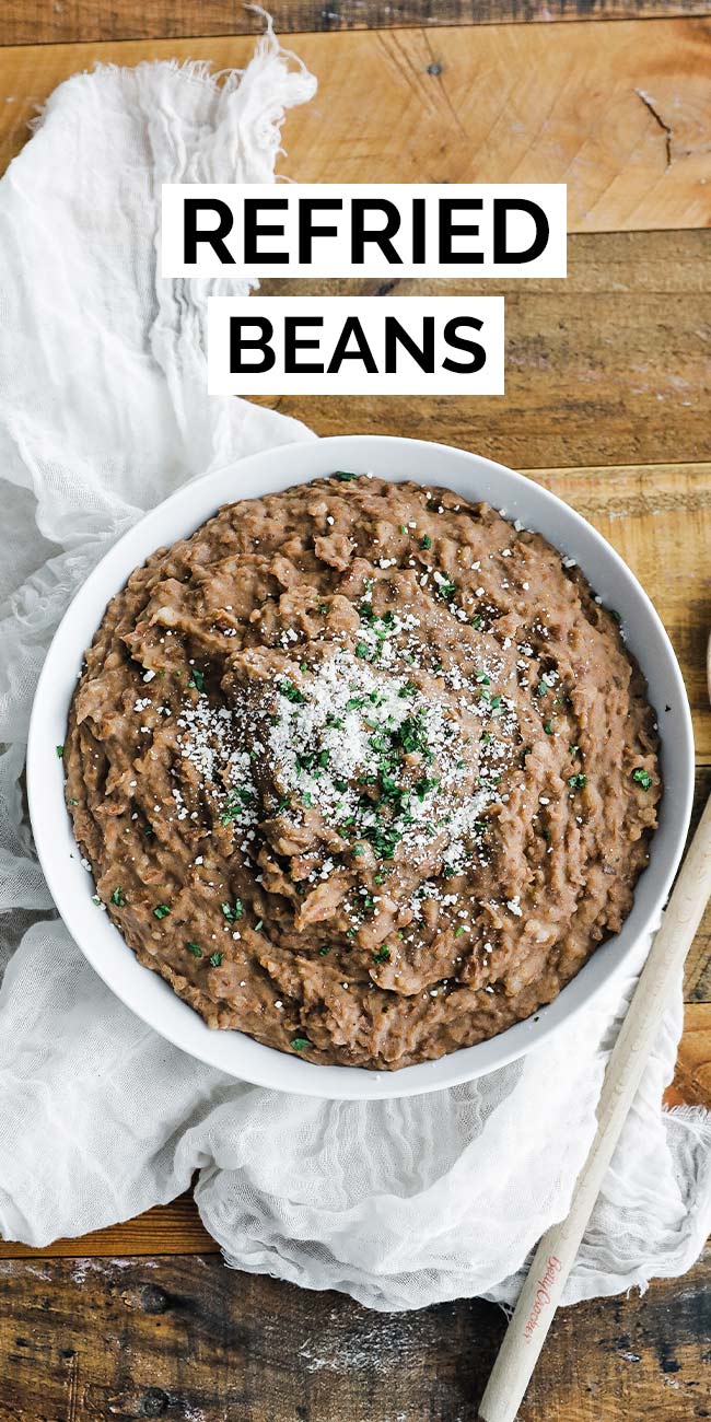 Homemade Refried Beans Recipe (Frijoles Refritos) - Chef Billy Parisi