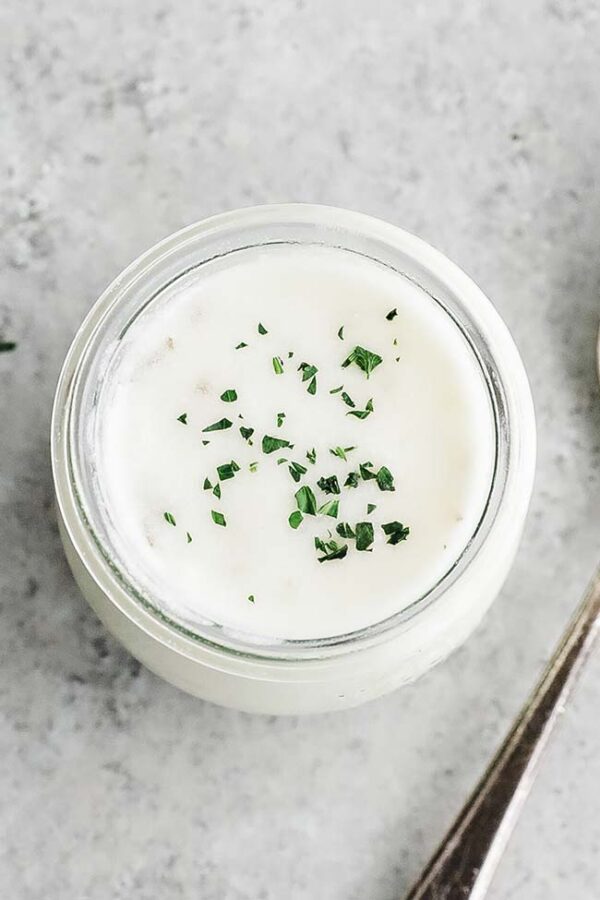 Lebanese Garlic Yogurt Sauce Recipe (Labanieh) - Chef Billy Parisi