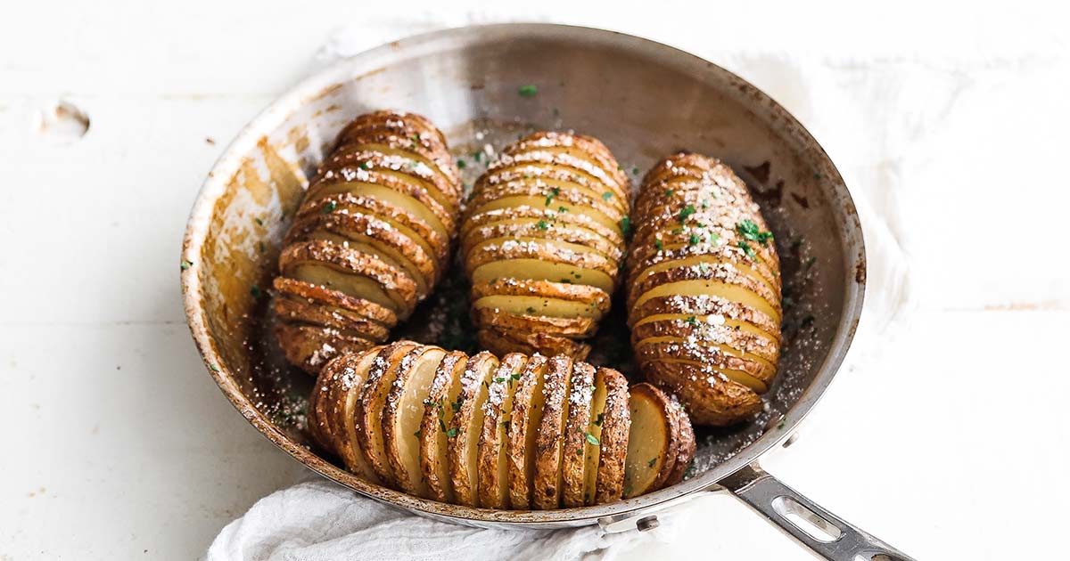Hasselback Potatoes Recipe - Chef Billy Parisi