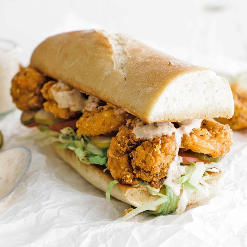New Orleans Shrimp Po'Boy Sandwich Recipe - Chef Billy Parisi