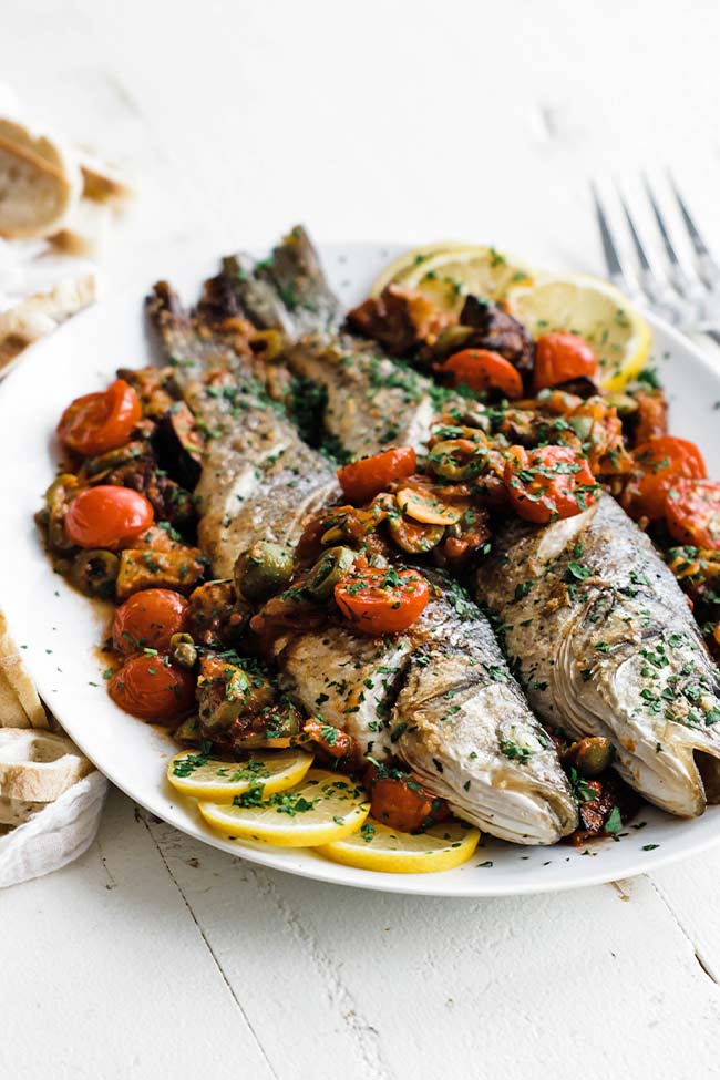 Easy Roasted Branzino Recipe - Chef Billy Parisi