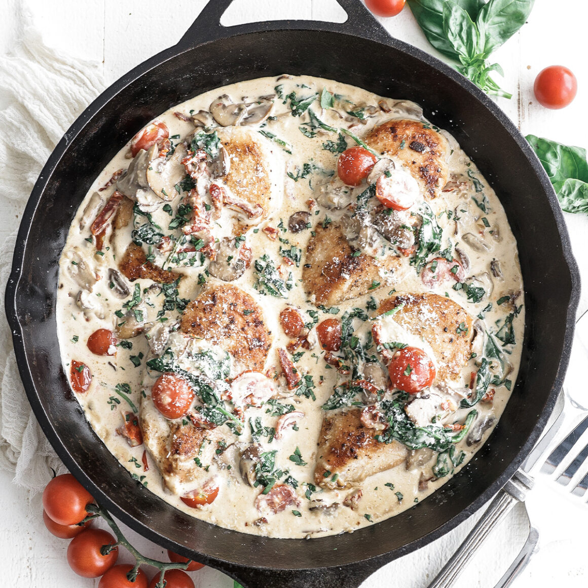 Creamy Tuscan Chicken Recipe - Chef Billy Parisi