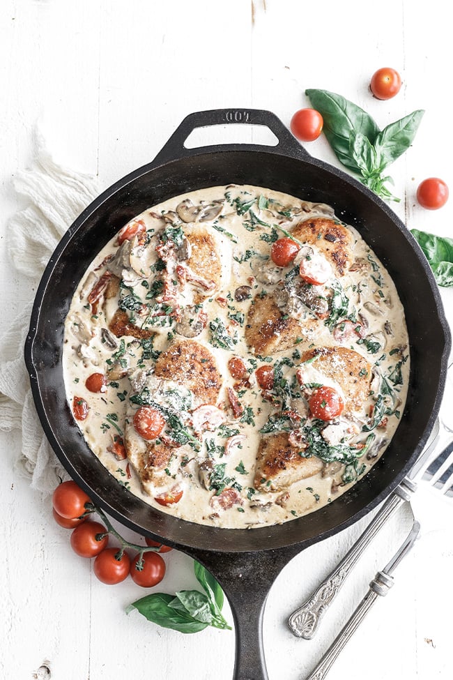 Creamy Tuscan Chicken Recipe - Chef Billy Parisi