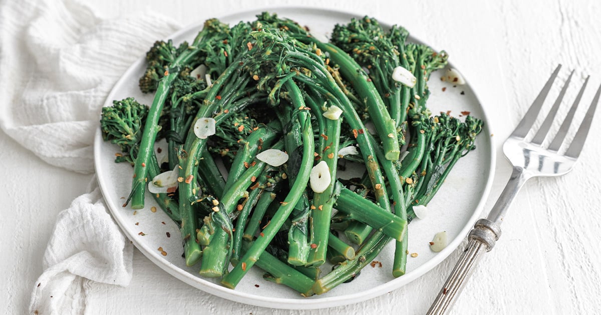 Garlicky Butter Glazed Broccolini Recipe - Chef Billy Parisi