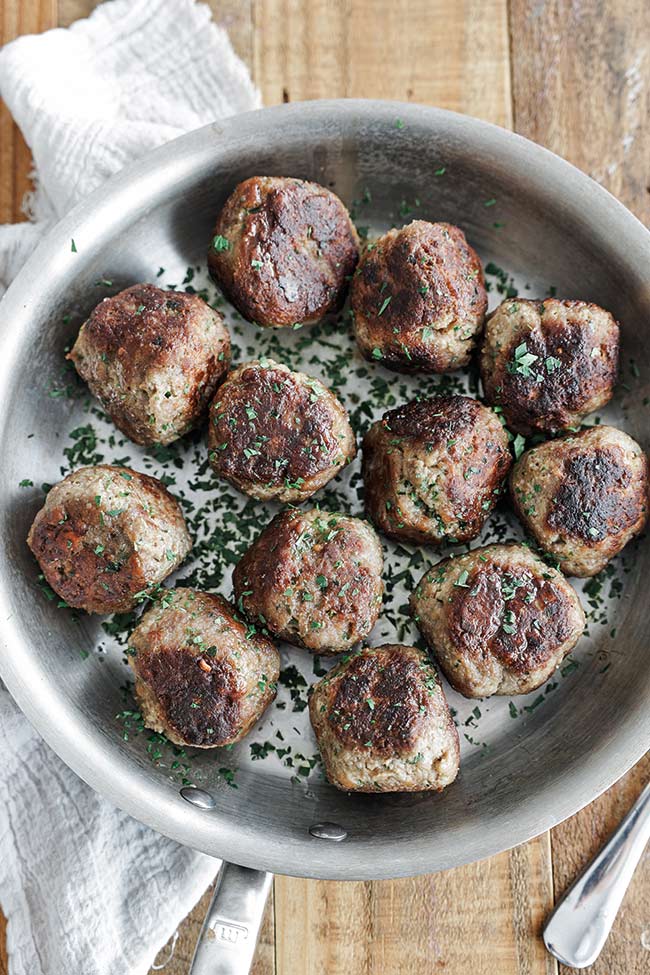 Pan Fried Meatballs - Chef Billy Parisi