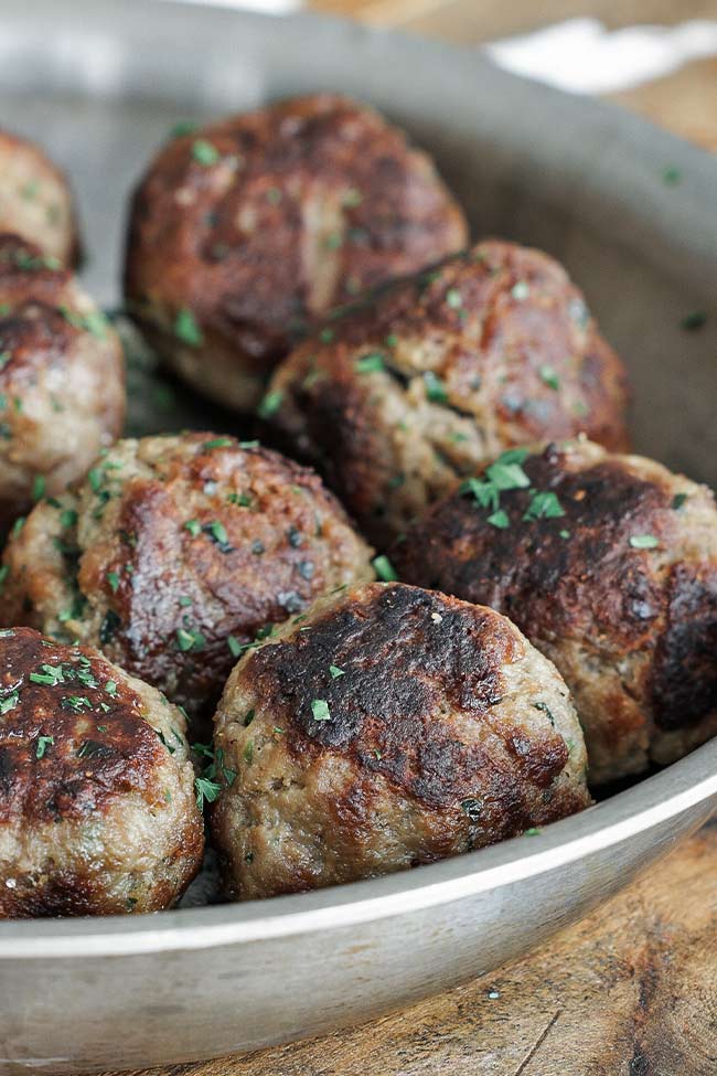 Pan Fried Meatballs - Chef Billy Parisi