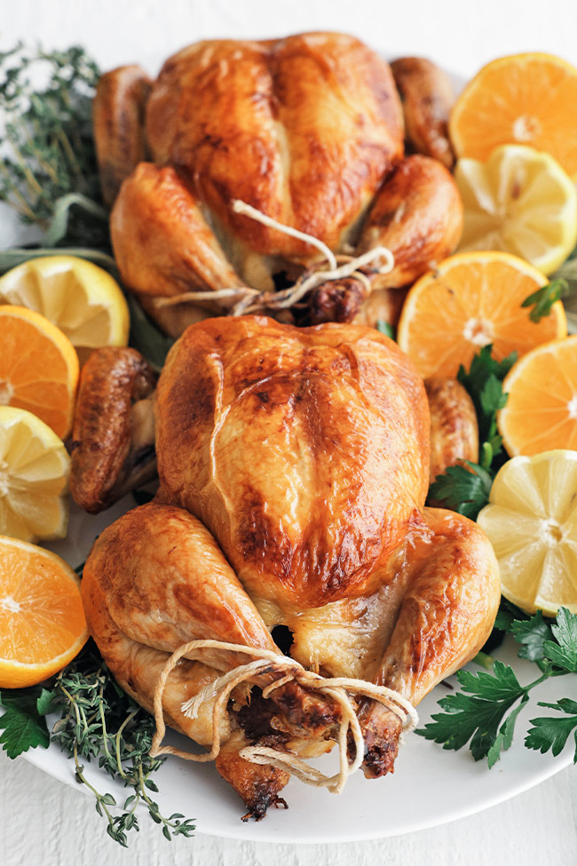 Brined Cornish Hens Recipe - Chef Billy Parisi