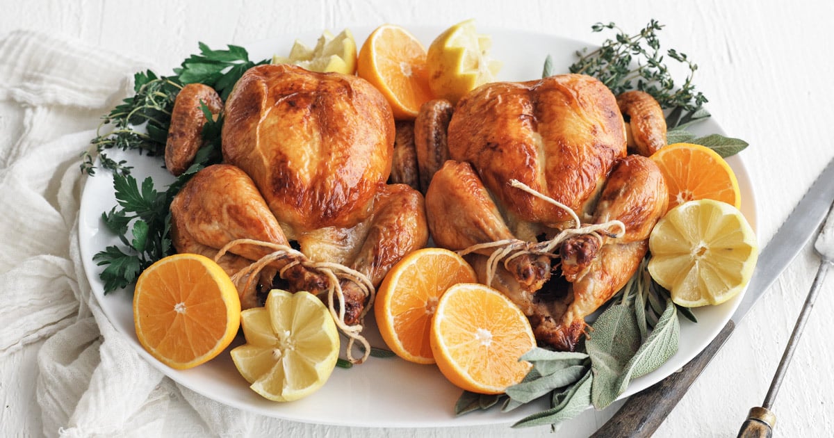 Brined Cornish Hens Recipe - Chef Billy Parisi