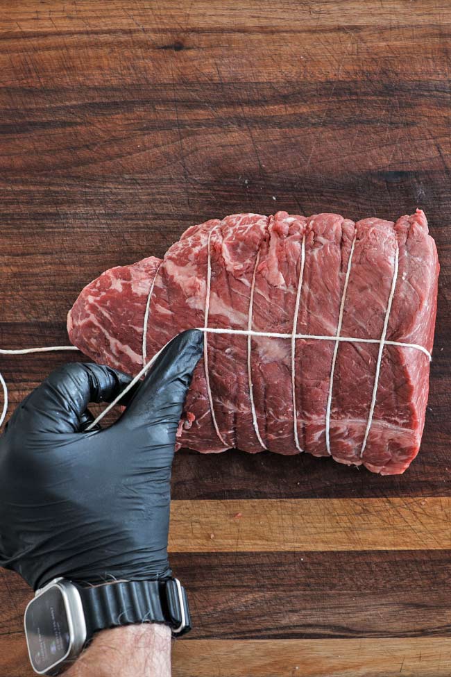 How to Truss Beef (Tie a Roast) - Chef Billy Parisi
