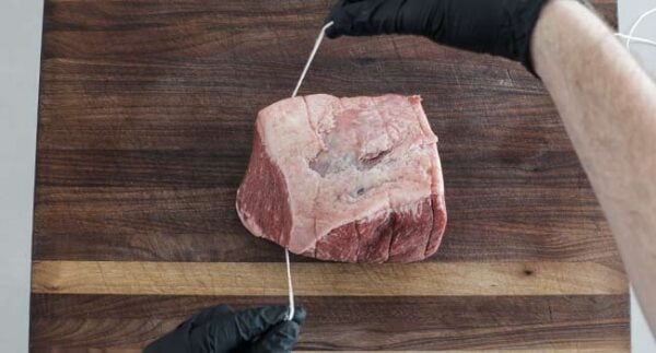 How to Truss Beef (Tie a Roast) - Chef Billy Parisi