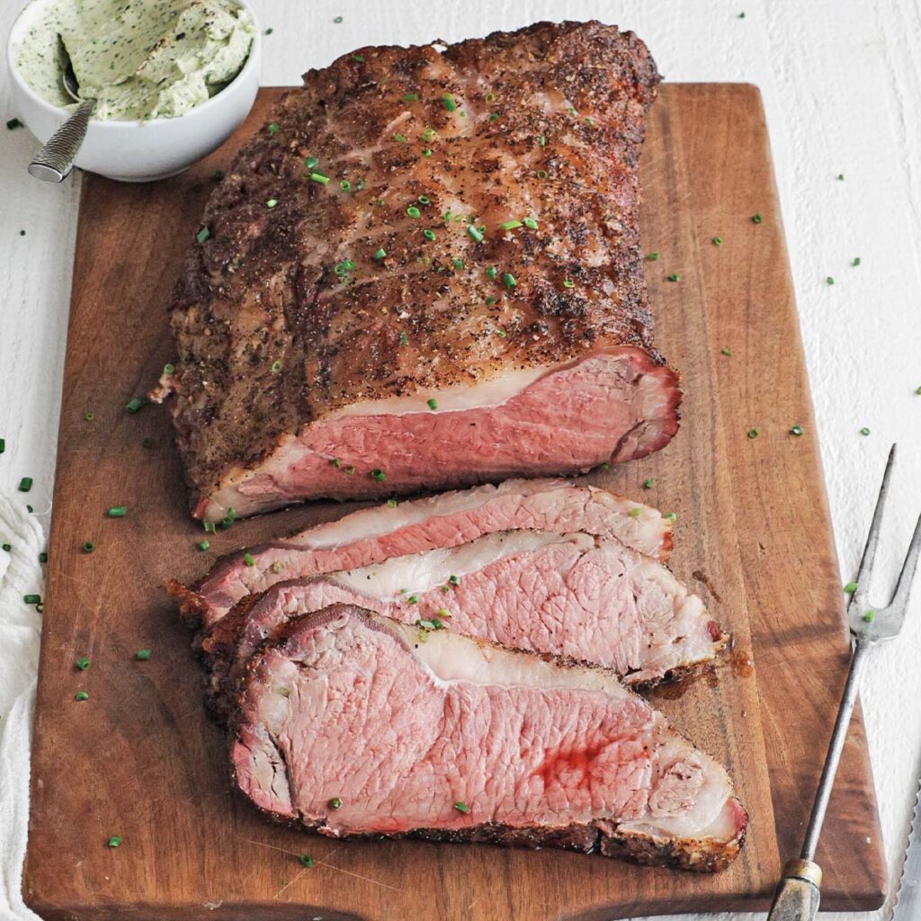 Smoked New York Strip Roast Recipe - Chef Billy Parisi