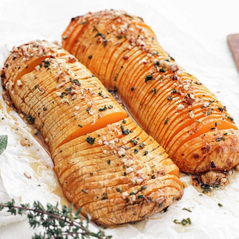 Hasselback Butternut Squash (with Maple-Sage Glaze) - Chef Billy Parisi