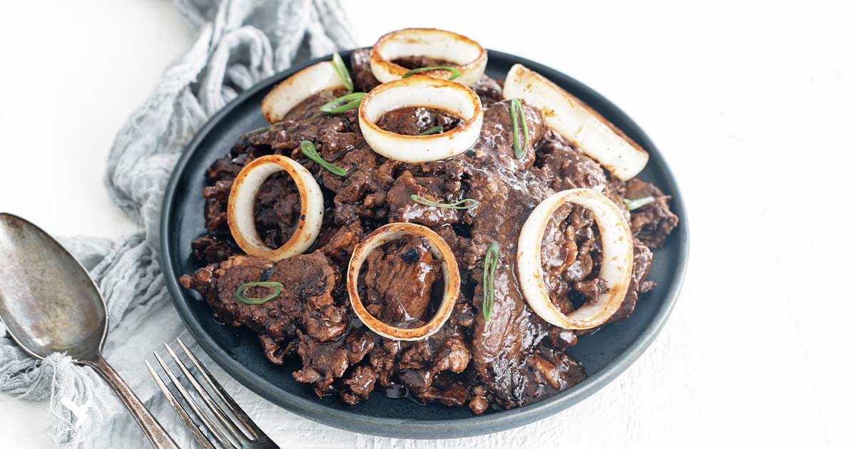 Bistek Tagalog (Amazing FIlipino Beef Steak) - Chef Billy Parisi