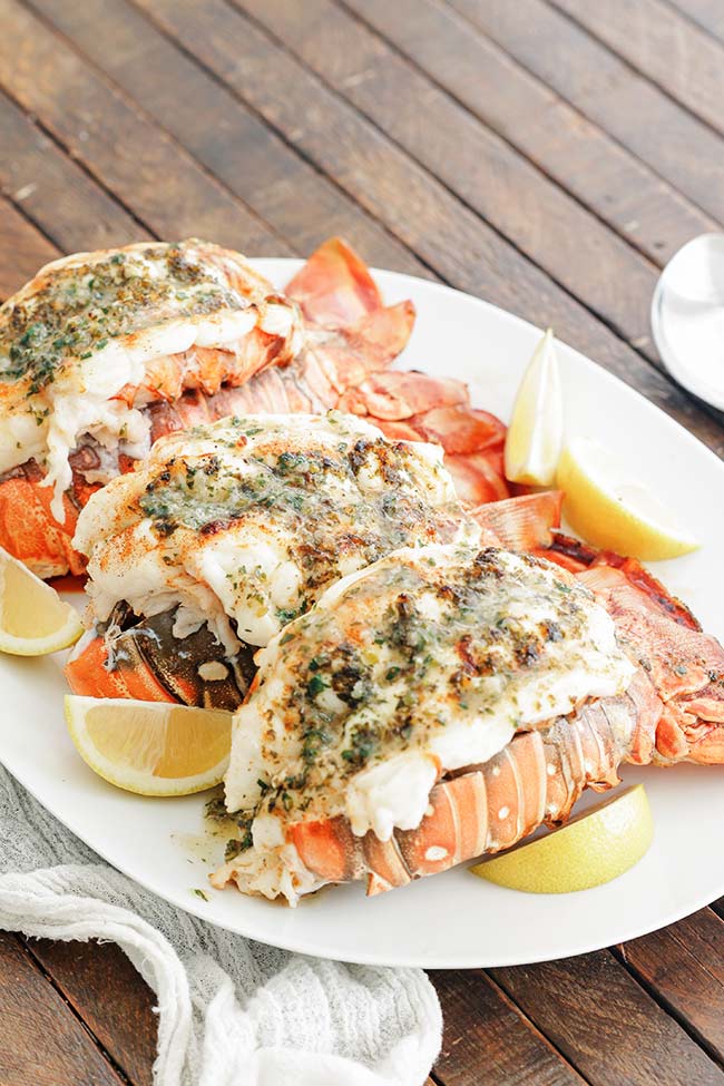 Broiled Lobster Tails (with Herby Garlic Butter) - Chef Billy Parisi