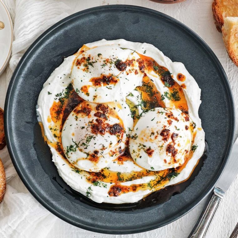 Turkish Eggs (Çilbir) - Chef Billy Parisi