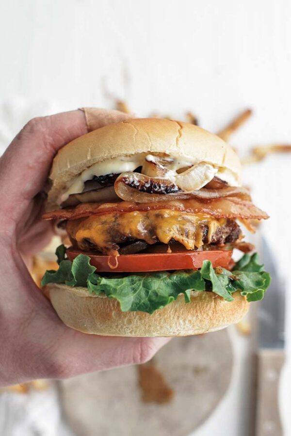 Bacon Cheddar Burger (With Caramelized Onions) - Chef Billy Parisi