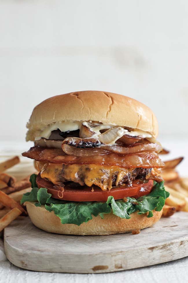 Bacon Cheddar Burger (With Caramelized Onions) - Chef Billy Parisi