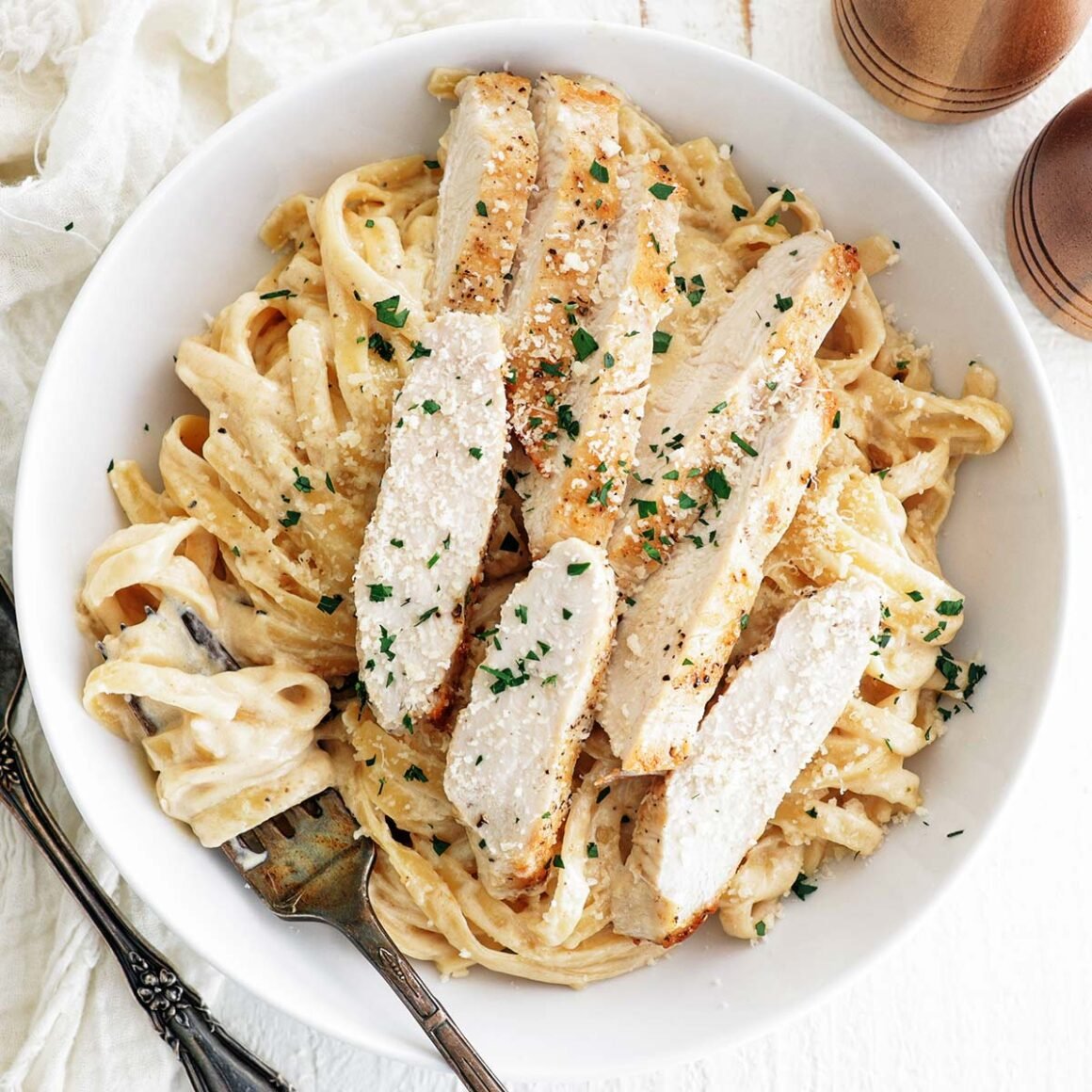 Chicken Alfredo (With Parmesan Cream Sauce)- Chef Billy Parisi