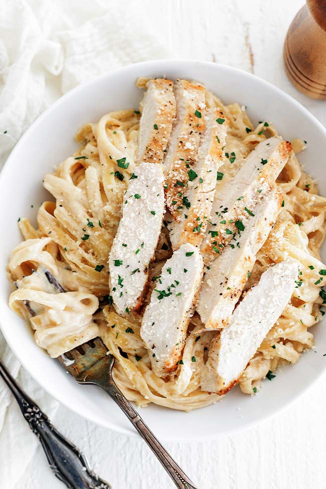 Chicken Alfredo (With Parmesan Cream Sauce)- Chef Billy Parisi