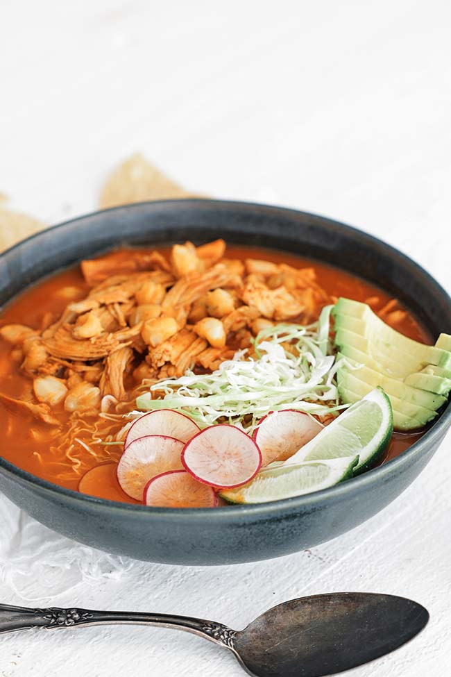 Chicken Pozole (Zesty Soup with Hominy) - Chef Billy Parisi