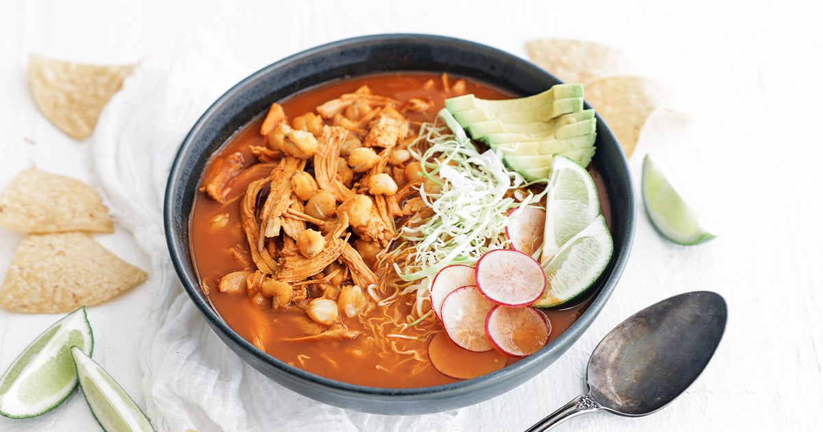 Chicken Pozole (Zesty Soup with Hominy) - Chef Billy Parisi
