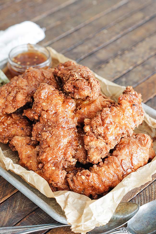Hot Honey ChickenTenders (Spicy and Crispy Fried) - Chef Billy Parisi