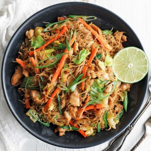 Classic Pancit Recipe (Filipino Noodles with Chicken) - Chef Billy Parisi