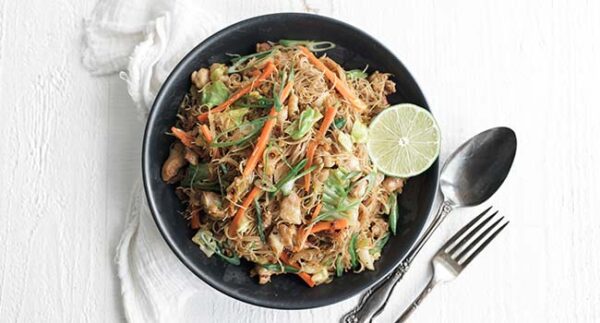 Classic Pancit Recipe (Filipino Noodles with Chicken) - Chef Billy Parisi