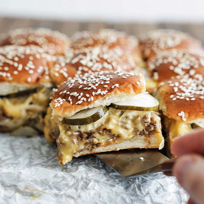 Cheeseburger Sliders Recipe (Easy Appetizer) - Chef Billy Parisi