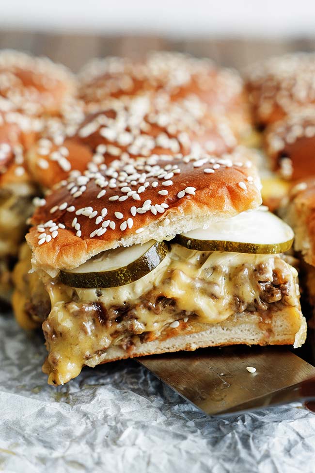 Cheeseburger Sliders Recipe (Easy Appetizer) - Chef Billy Parisi