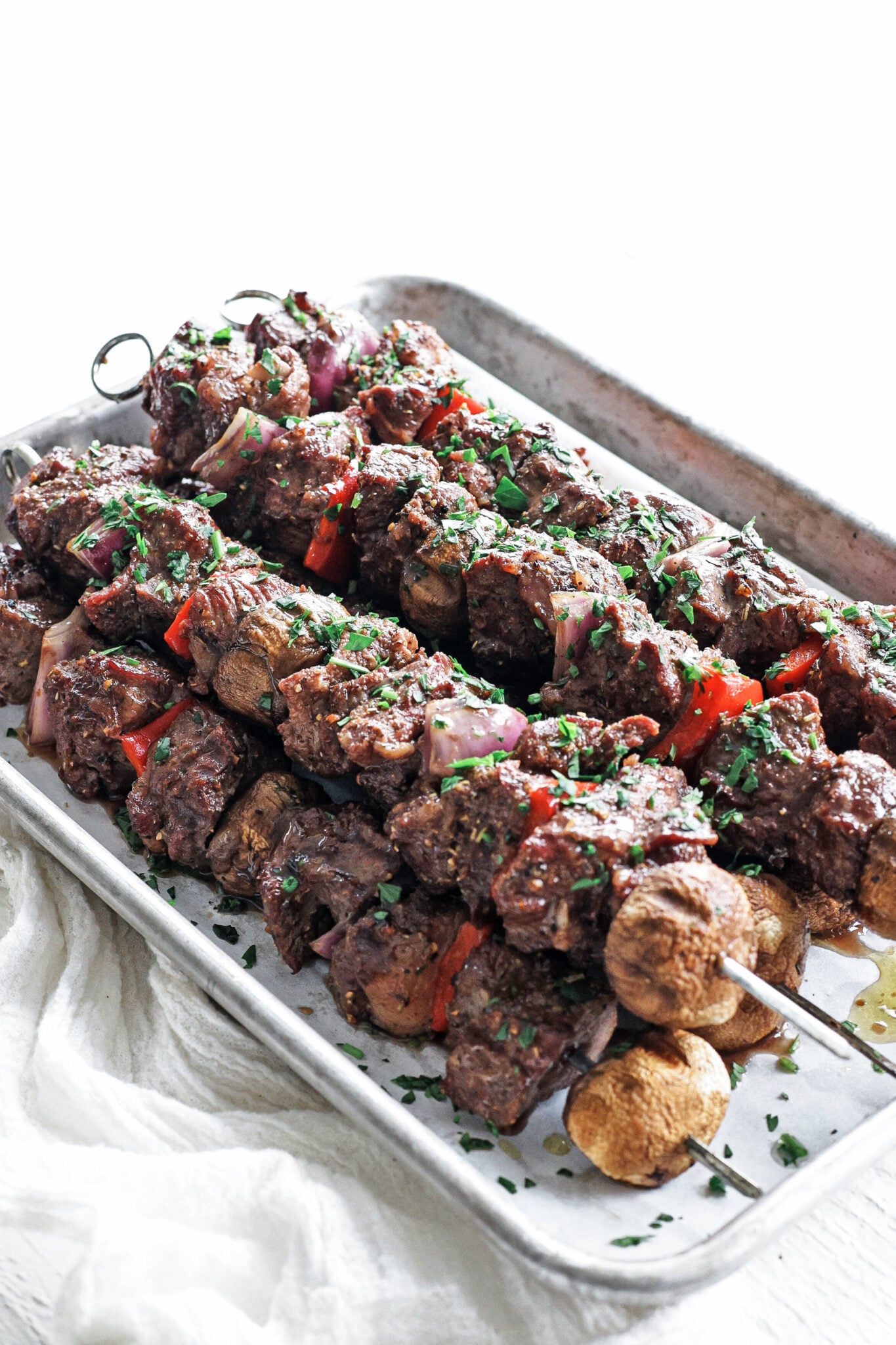 Steak Kebabs (Grilled Beef Skewers) - Chef Billy Parisi