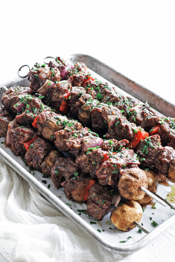 Steak Kebabs (Grilled Beef Skewers) - Chef Billy Parisi