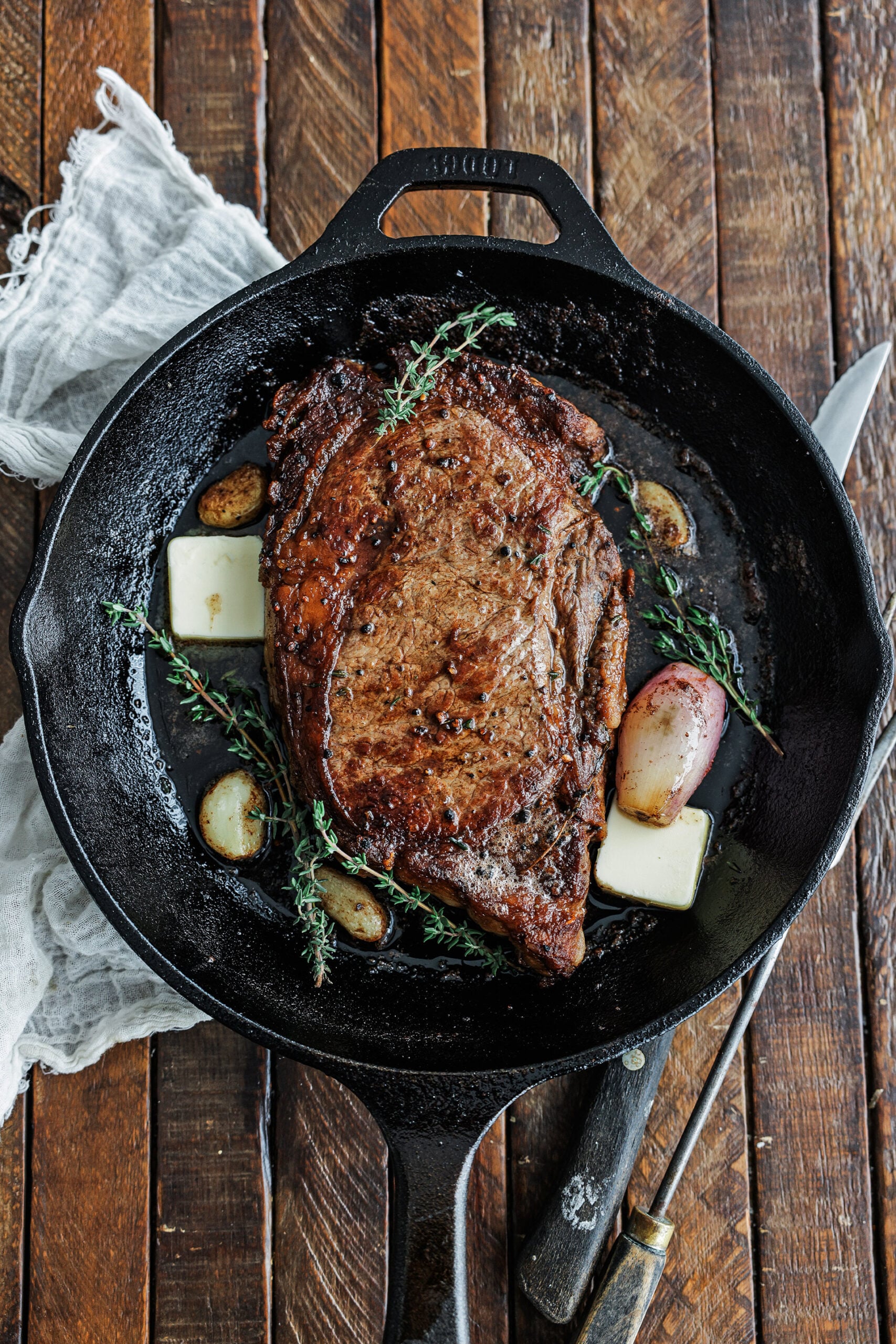 Pan-Seared Ribeye Steak Recipe (With Herb Butter) - Chef Billy Parisi