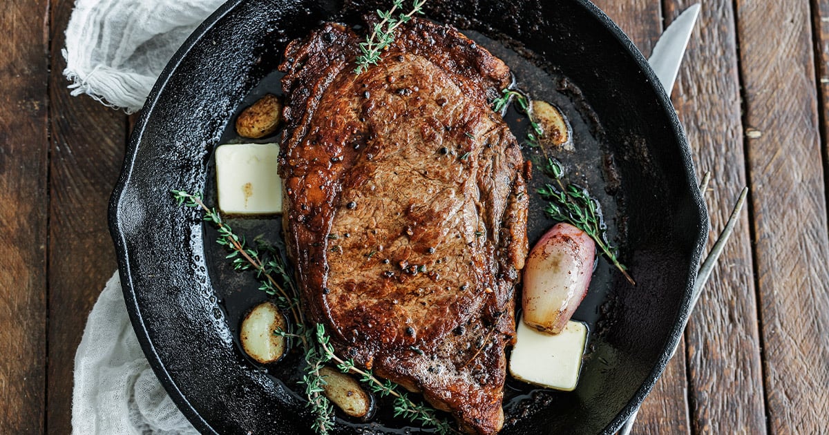 Pan-Seared Ribeye Steak Recipe (With Herb Butter) - Chef Billy Parisi