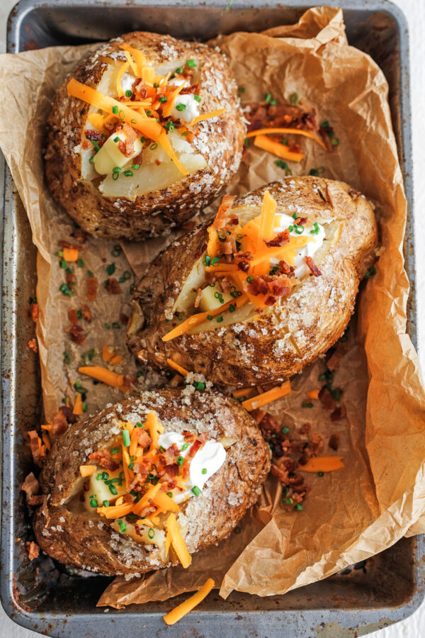 Jacket Potatoes Recipe (British Baked Potato) - Chef Billy Parisi