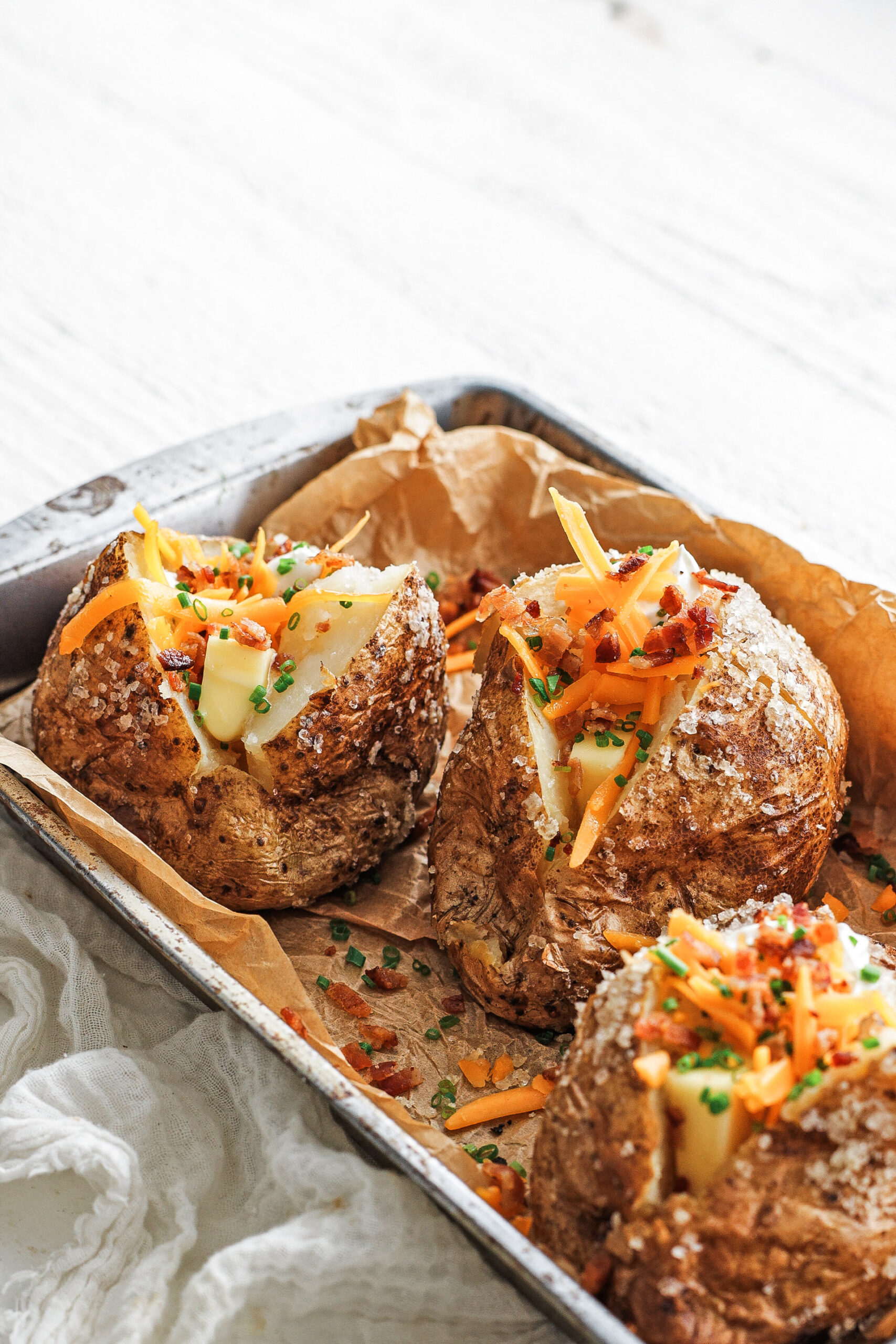 Jacket Potatoes Recipe (British Baked Potato) - Chef Billy Parisi