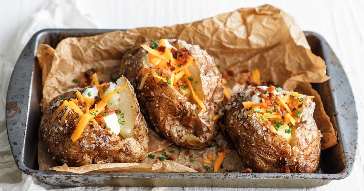 Jacket Potatoes Recipe (British Baked Potato) - Chef Billy Parisi