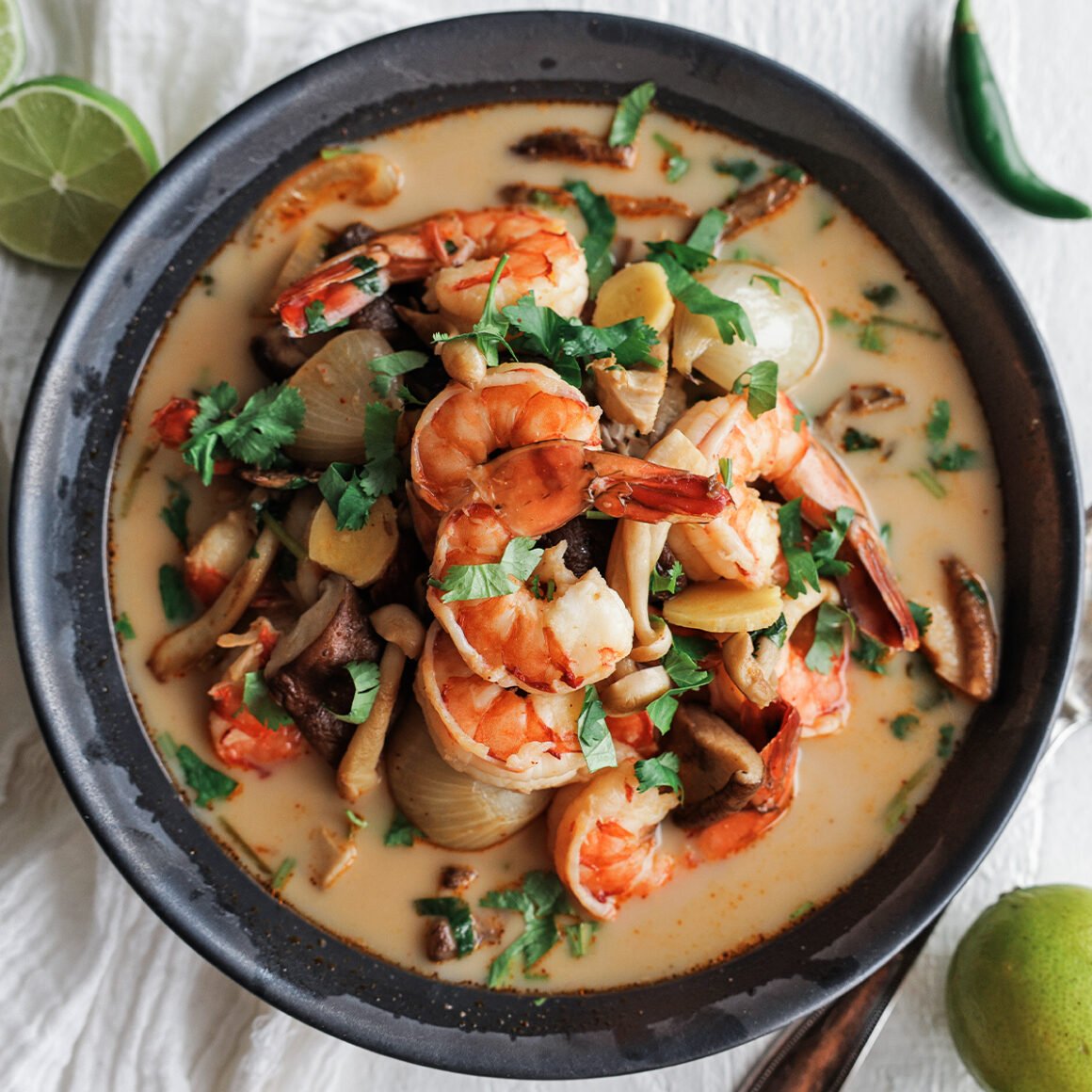 Tom Yum Recipe (Spicy Creamy Thai Shrimp Soup) - Chef Billy Parisi